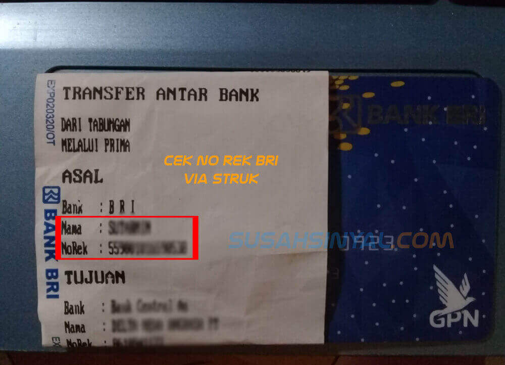 Cara Cek Nomor Rekening BRI yang Lupa dengan Mudah - Susah Sinyal