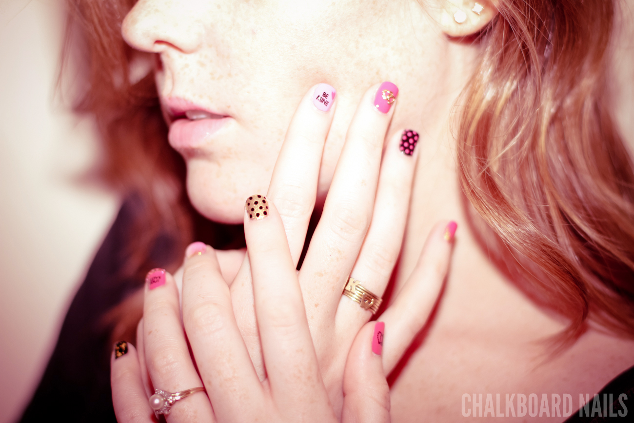 Girly and Gilded Mix & Match | Chalkboard Nails | Phoenix, Arizona Nail ...