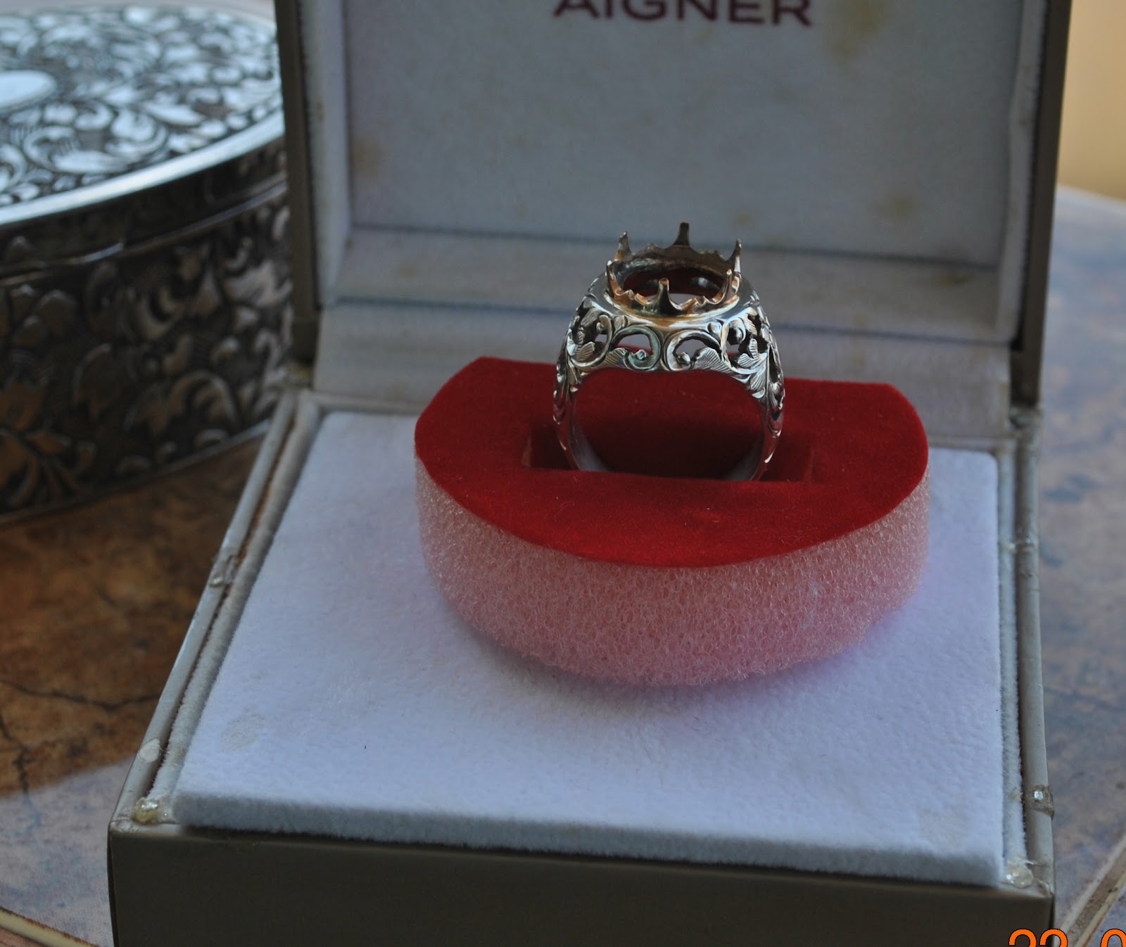 Pecinta Permata: Baluh cincin handmade silvercraft berkuku suasa