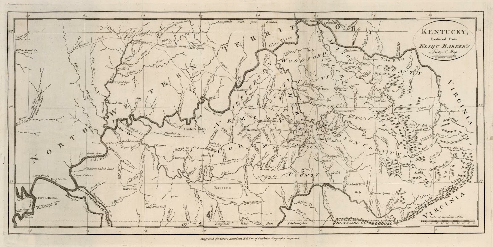 Antique Prints Blog: American State Exclaves: The Kentucky Bend