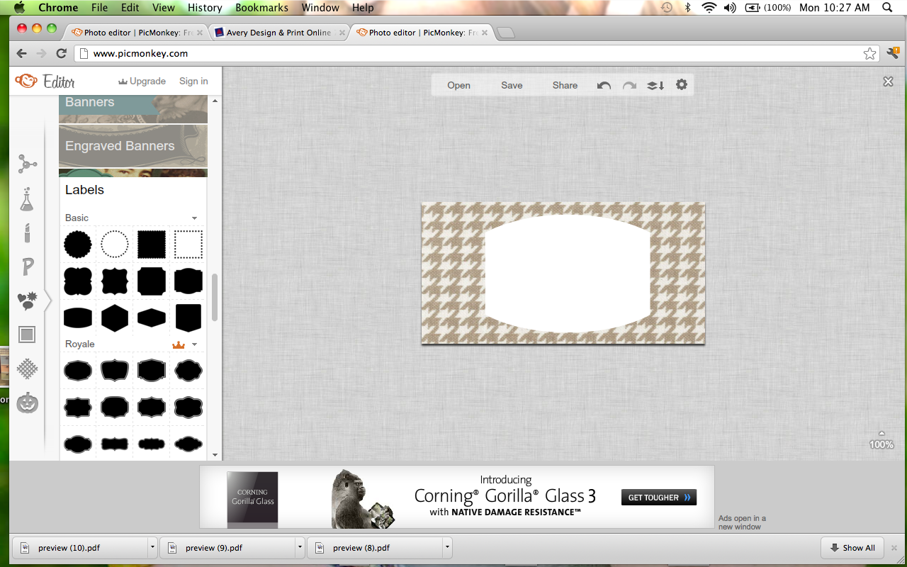 {Jenny Free Style}: DIY custom labels (using picmonkey!)