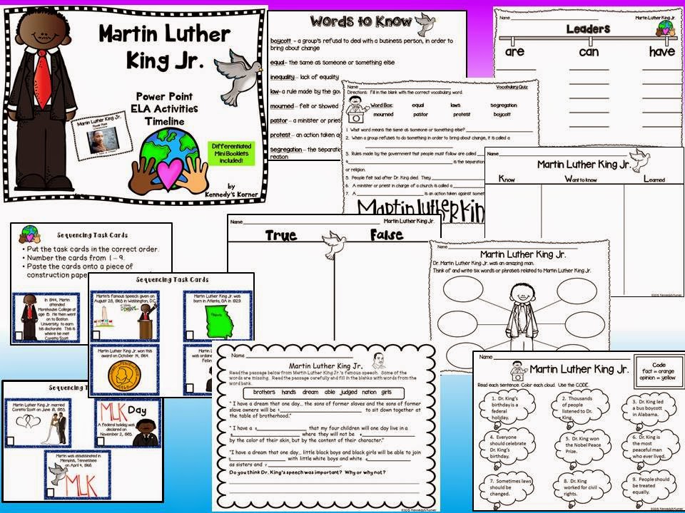 Kennedy's Korner: Martin Luther King Jr. FREEBIE