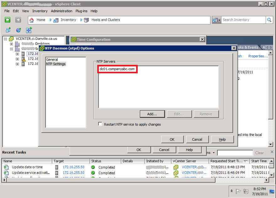 Fixing Time Errors on VMware vSphere and ESX Hosts | The EXPTA {blog}