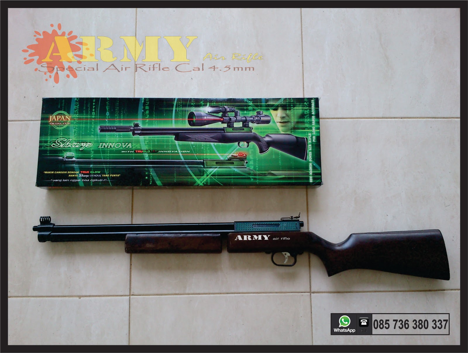 Senapan Angin Gejluk Army I Terbaik Murah Bergaransi: SHARP INNOVA SHORT
