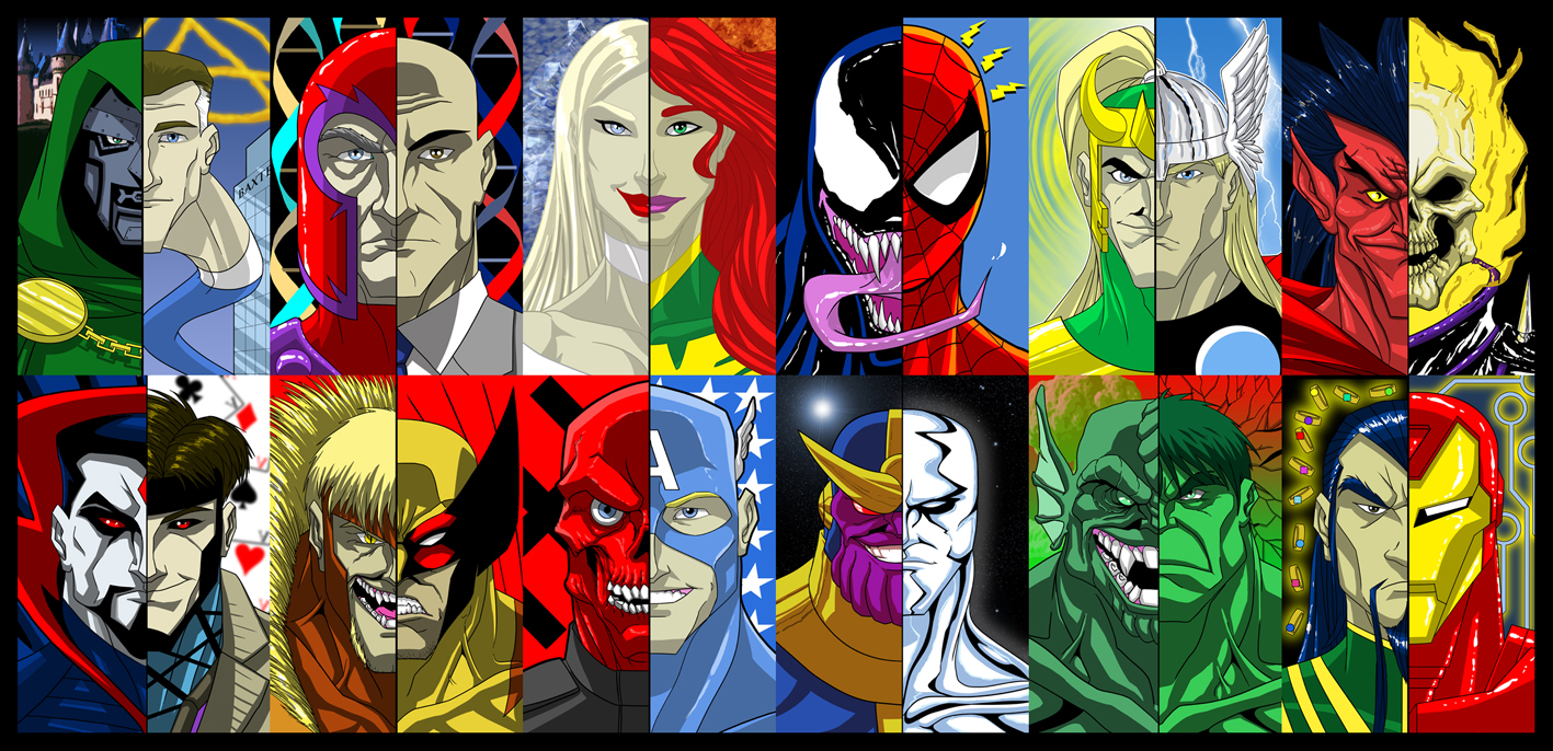 Andrew Fitzgerald Ink: MArvell & DC Nemesis Print Series