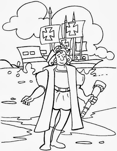 Dibujos y Plantillas para imprimir: Dibujos dia de la raza Cristobal ...