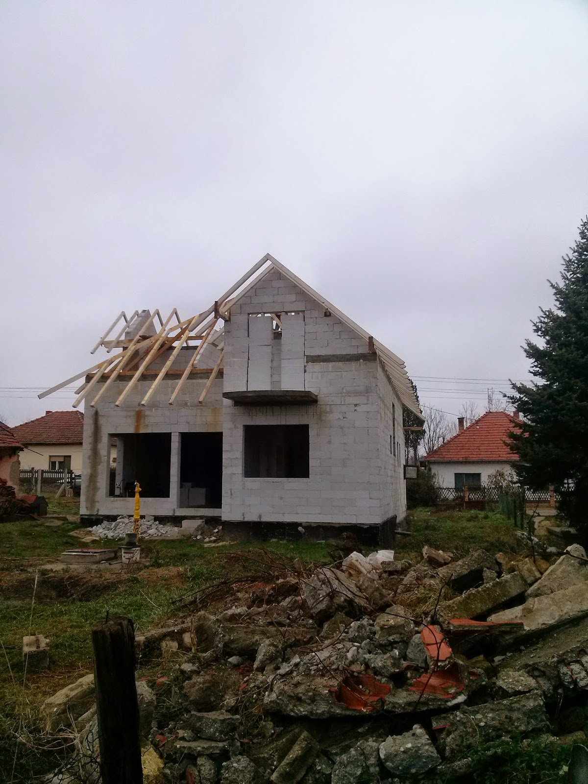 Gradnja kuće, izgradnja porodične kuće: Krov kuće