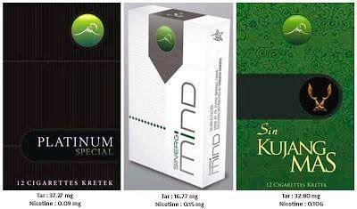 GURAH DENGAN ROKOK AJAIB SIN: Jenis Rokok SIN