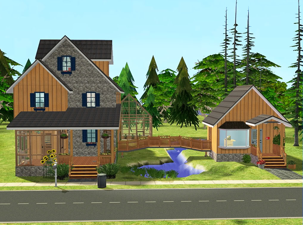 Twoflower's Sims 2 Lots: Hearty Home - a requested Maxis makeover