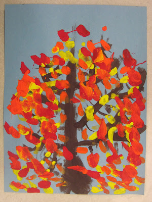 Miss Young's Art Room: 1st Grade Impressionism Fall Trees