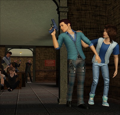 My Sims 3 Blog: Story Poses: Gun Fight! by Jasumi