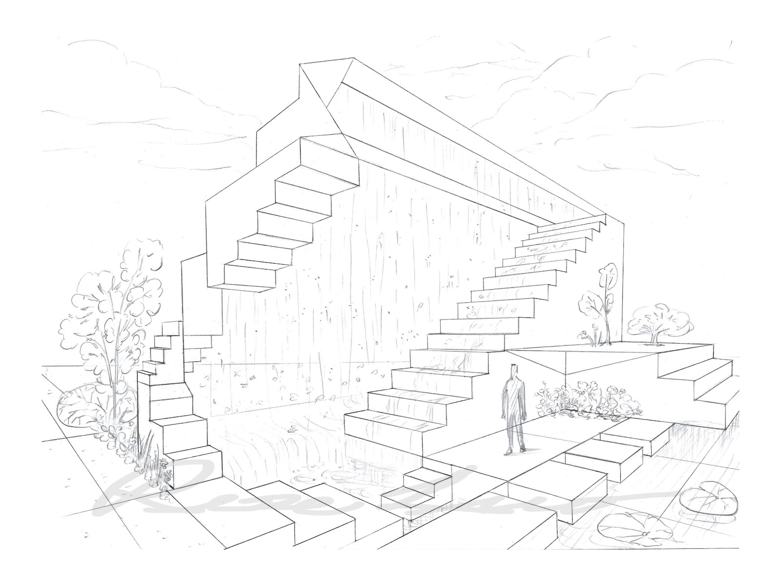 Rose (Rong) Luo's Production Blog: Stairs!!! In Perspective!!!