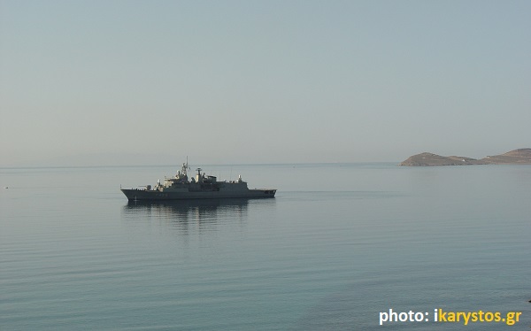 Το ελικόπτερο της Φ/Γ ΣΠΕΤΣΑΙ ταρακούνησε το πρωί τα νερά - Το πλοίο ...