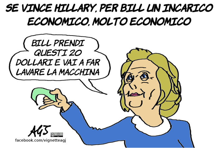 Vignette di AGJ: Hillary gioca la carta Bill