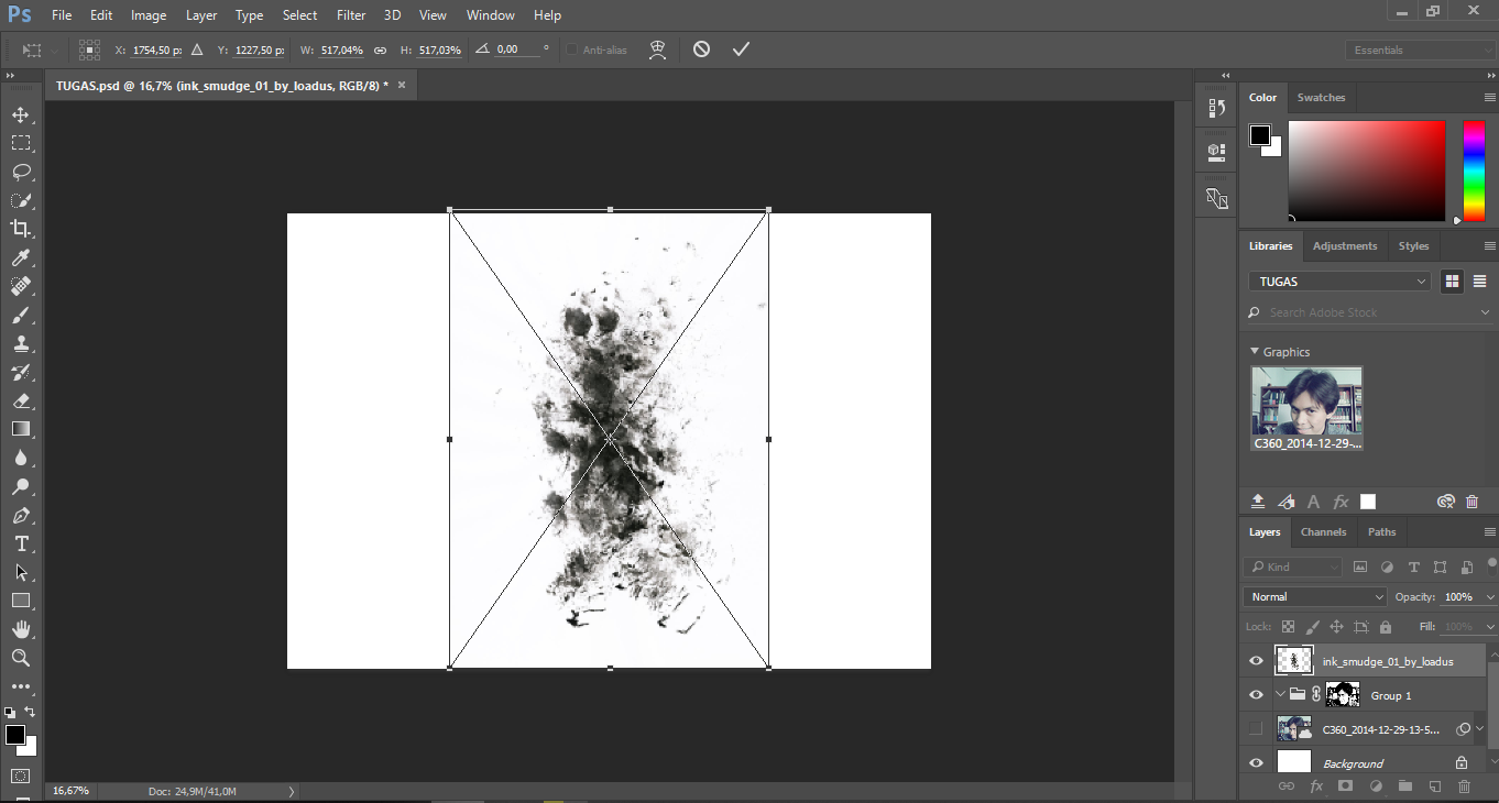 Ink Smudge Effect - Kazuya Note