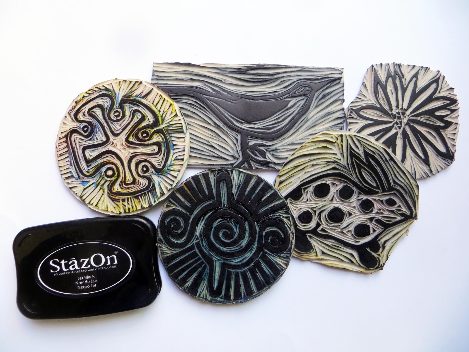 JaneVille: Keeping it simple ~ hand carved stamps and gift wrap