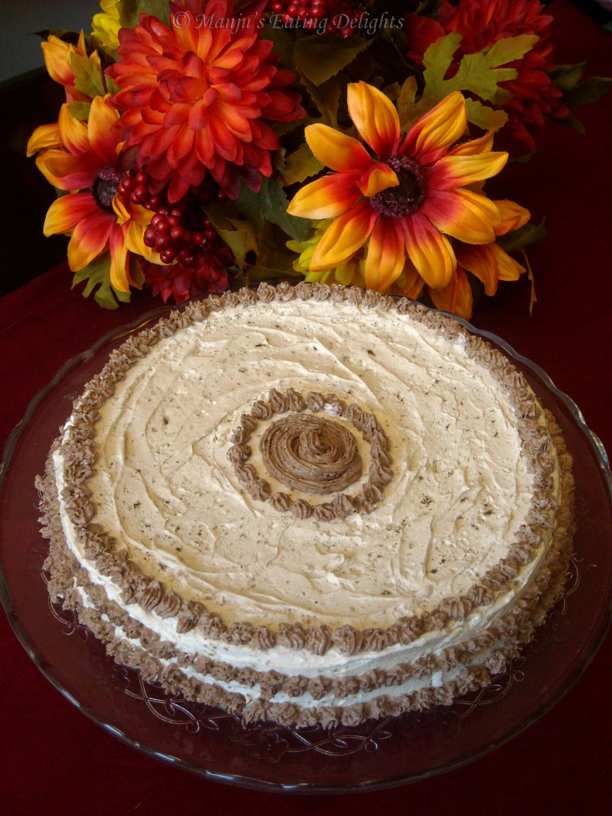 Manju's Eating Delights: Mocha sponge cake with Mocha cream
