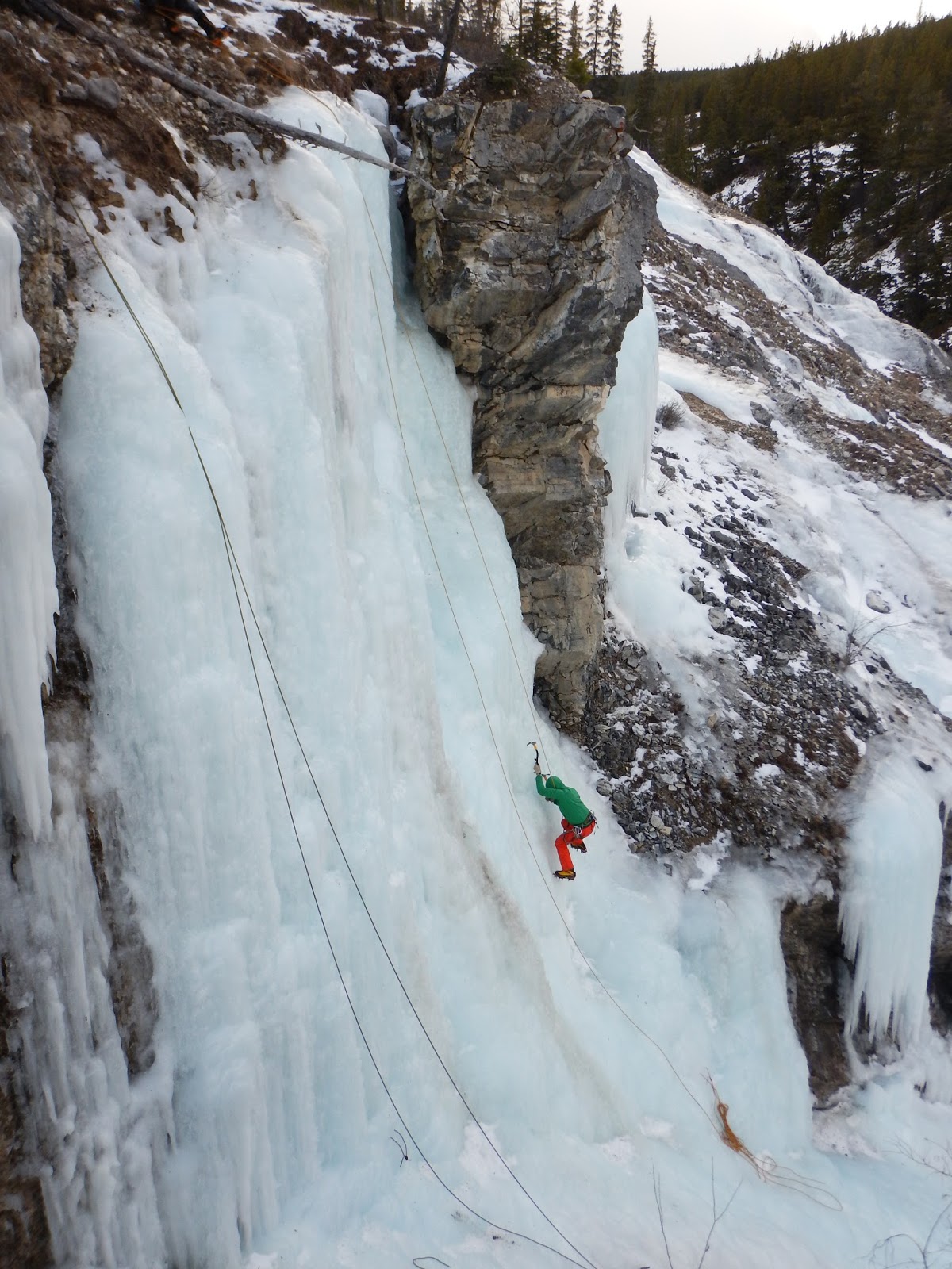Jenny's Mountain Adventures: Cline River Gallery Ice Climbing - David ...