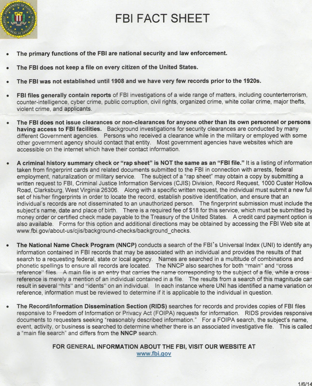 A.N. Intelligence: The FBI Destroys Records And Is Scary