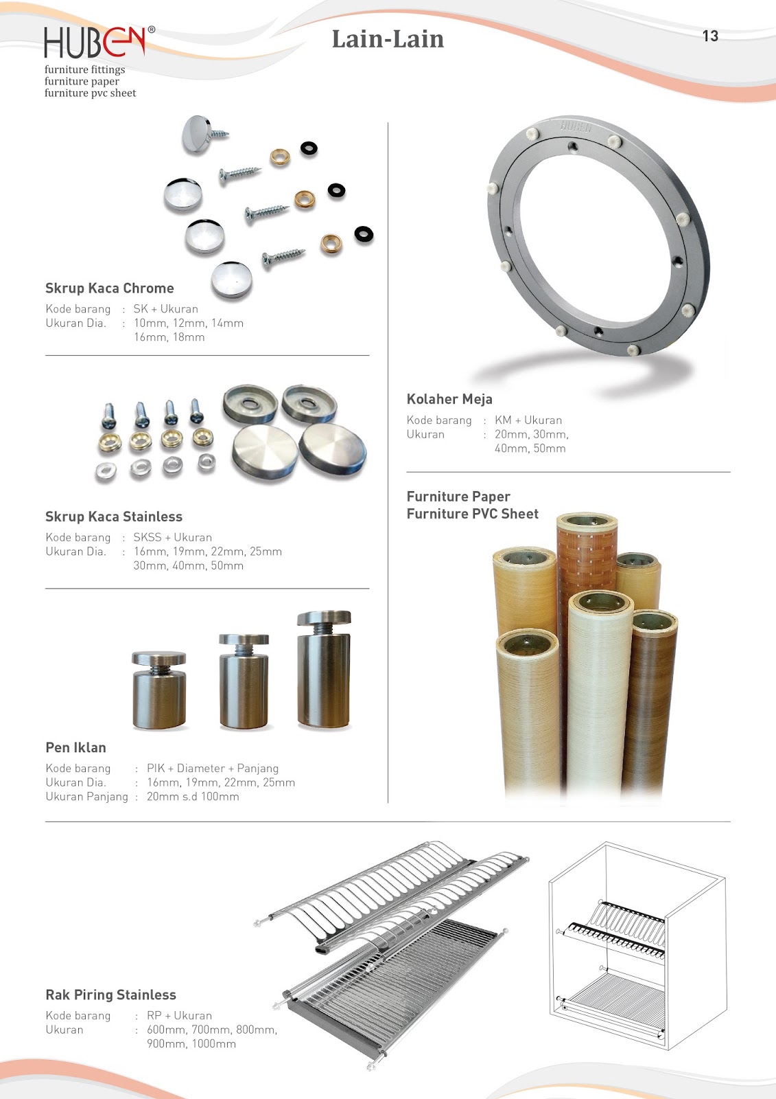 Produk Huben: KATALOG HUBEN EDISI 02