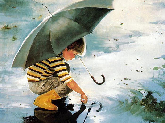 Beautiful Childhood Paintings by Donald Zolan