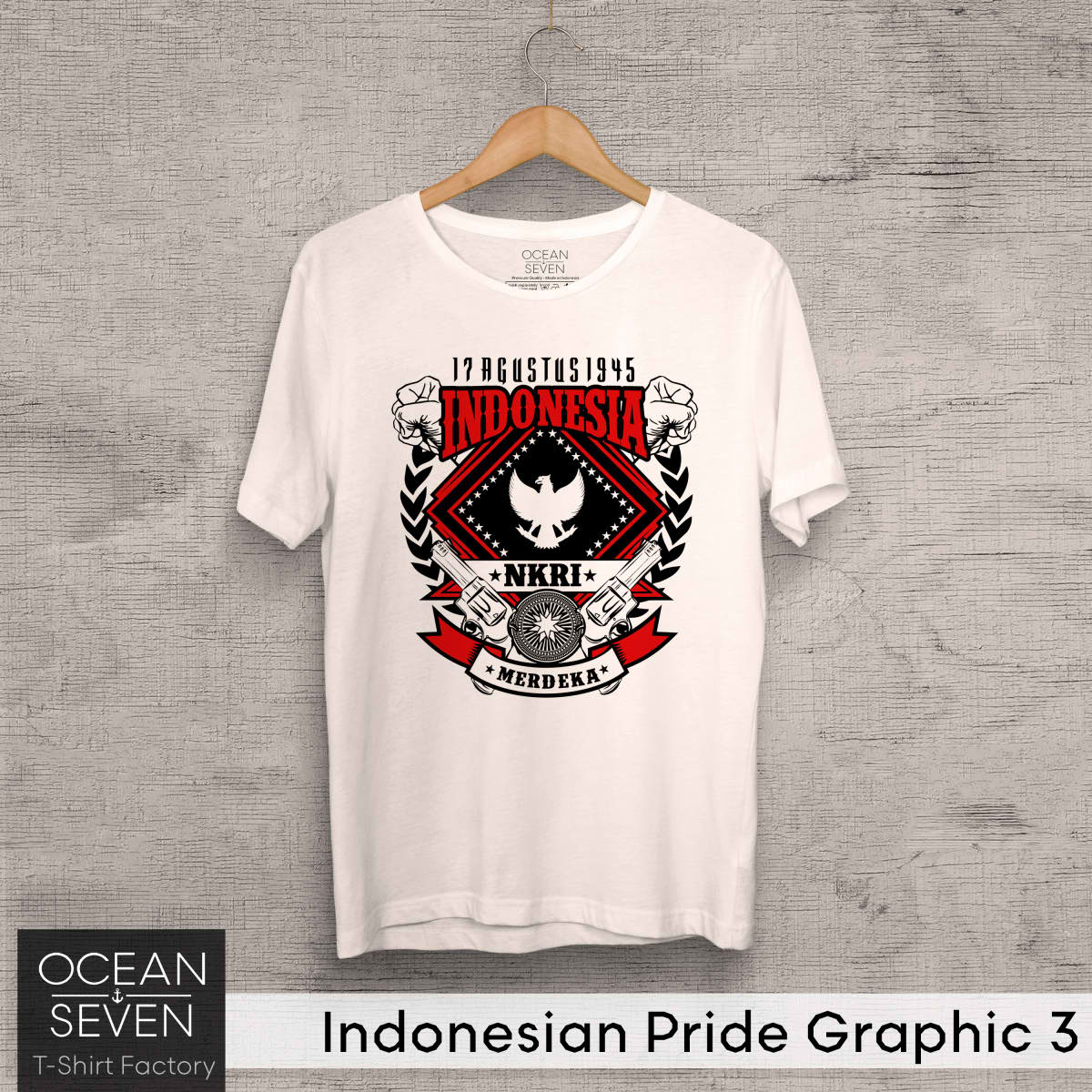 50 desain kaos 17 Agustus peringatan Hari Kemerdekaan Indonesia ...