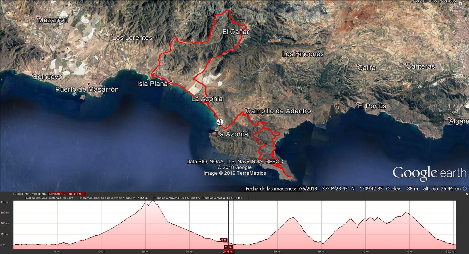La Azohia, Ramblas de Mazarron y Cabo Tiñoso - MTBYMAS
