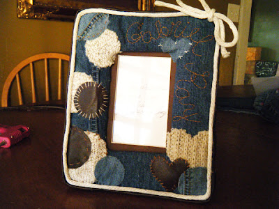 They Are All of Me: Denim Picture Frame