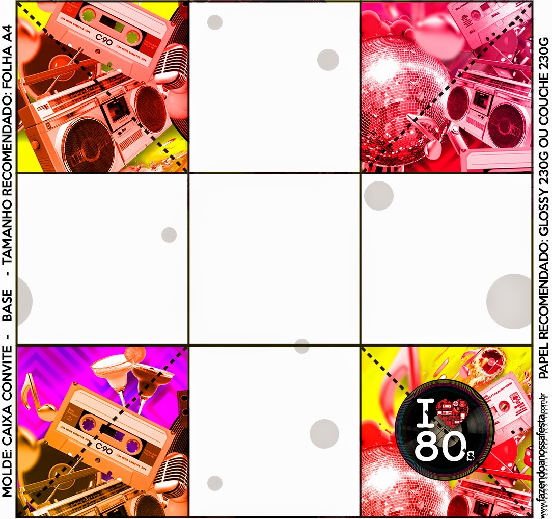 The 80´s Free Printable Boxes. - Oh My Fiesta! in english