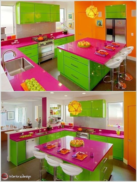 Colorful Kitchen Designs - Cool Multi-Colored Design Ideas For Your ...
