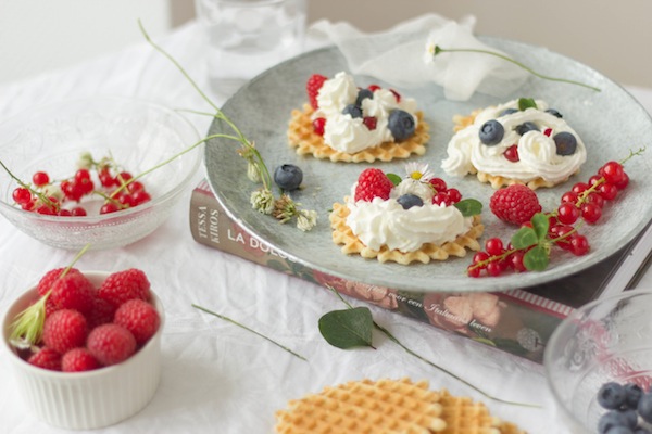 Plakta grietinėlė su vafliais