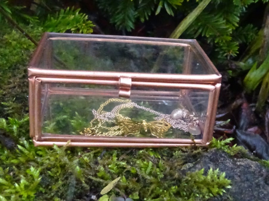 Sparkling Magpie : Small Rectangular Glass Box