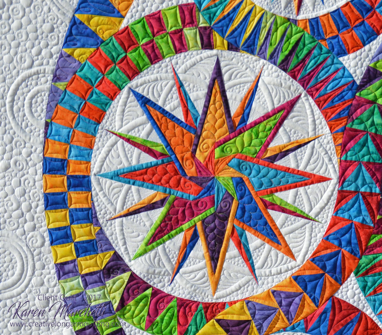 Creative Longarm Quilting by Karen Marchetti: Maureen's Infinity Quilt