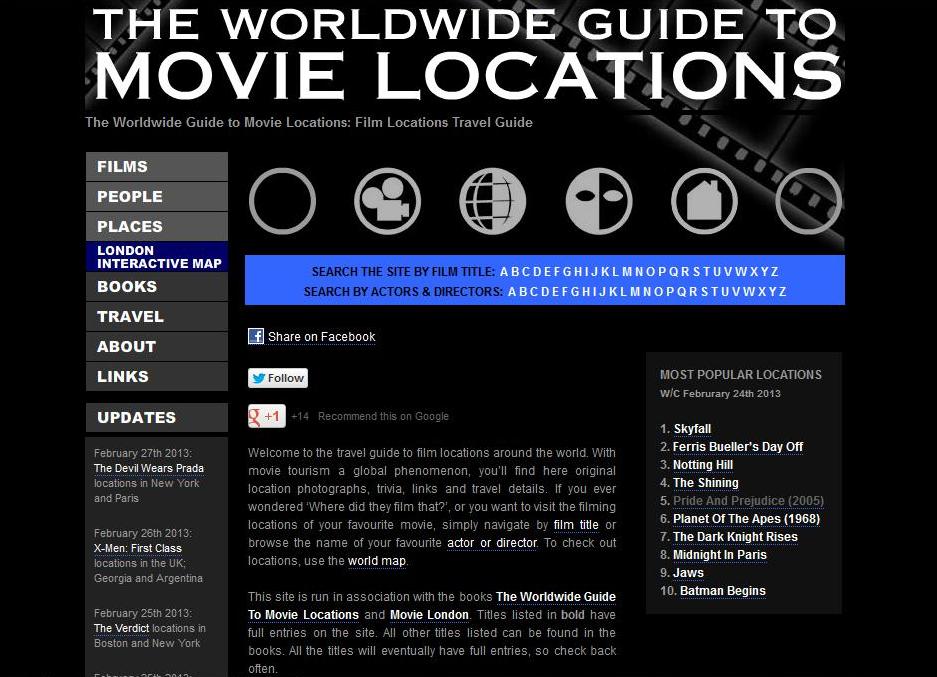 Un viatge “de pel·lícula”, amb Movie Locations ~ Quaderns de bitàcola