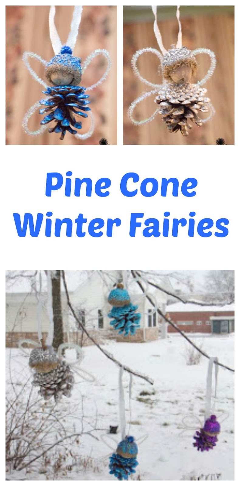 How to Make Beautiful Winter Fairies from Pine Cones - Life with Moore ...
