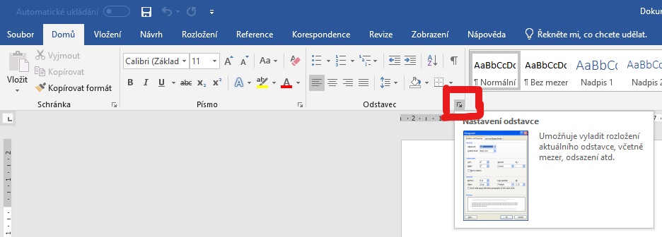 MS Word: Zarážky - blog.zvladnuto.com
