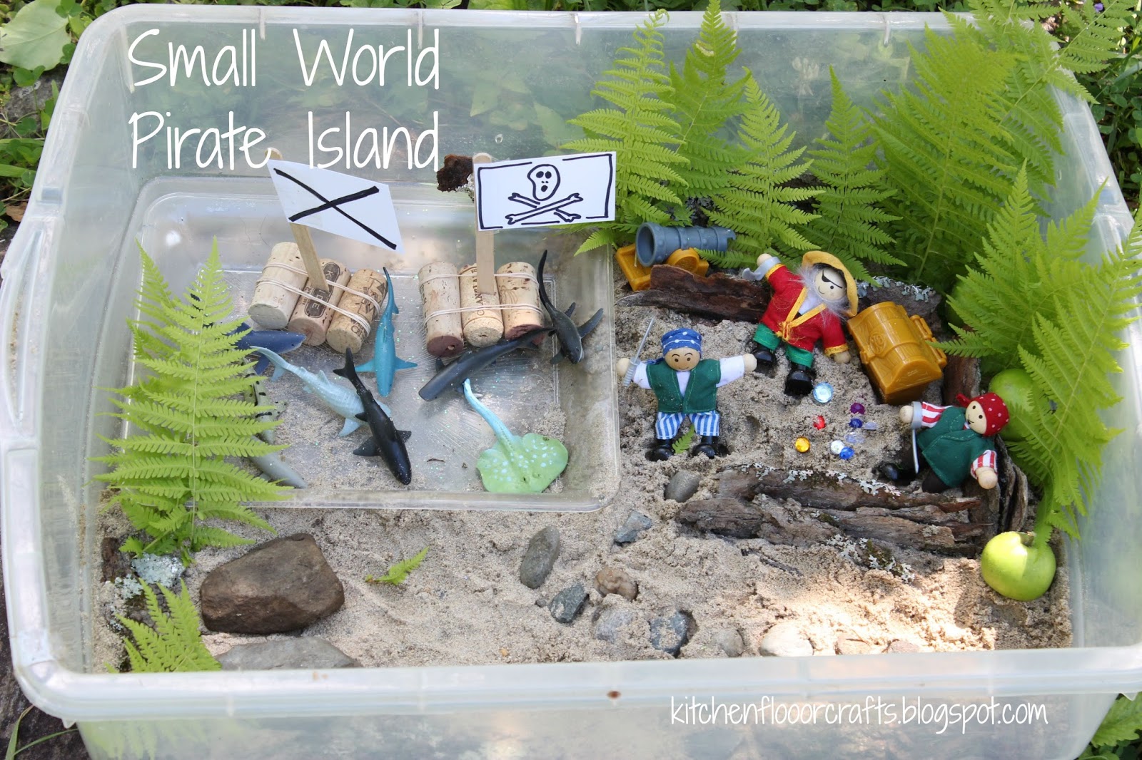 Kitchen Floor Crafts: Pirate Week (Simple Summer Theme #5)