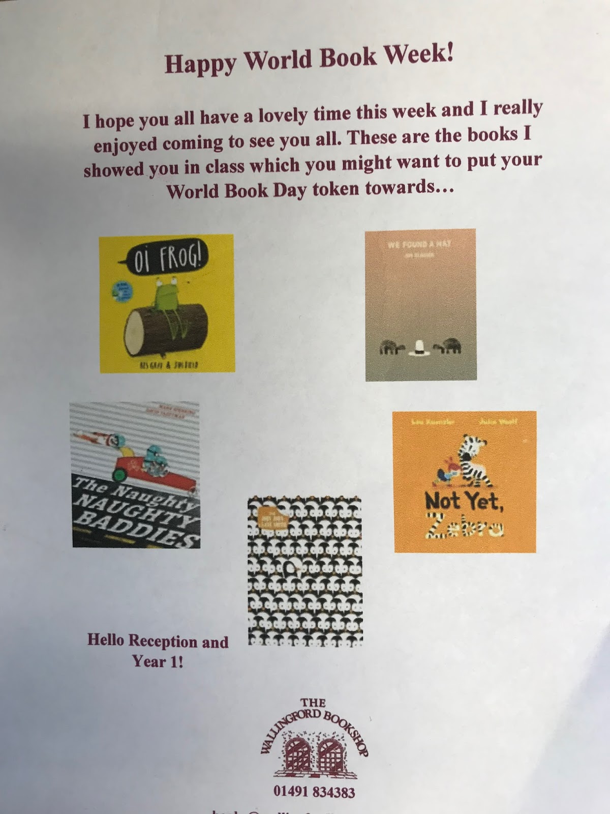 Cholsey Primary School Celebration of Learning: World Book Week - book ...