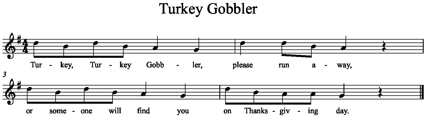 Turkey Gobbler - Music a la Abbott - Amy Abbott - Kodály Inspired Blog ...