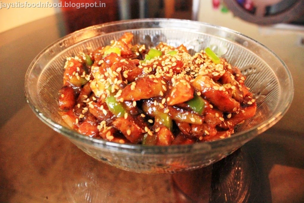 Jayati's Food Journey - Enjoy!!!: Honey Chilli Patatoes