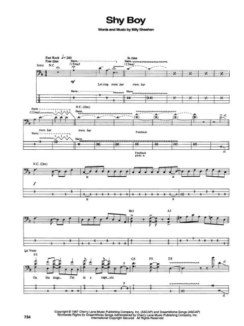 David Lee Roth - Shy Boy | Partituras para Bajo