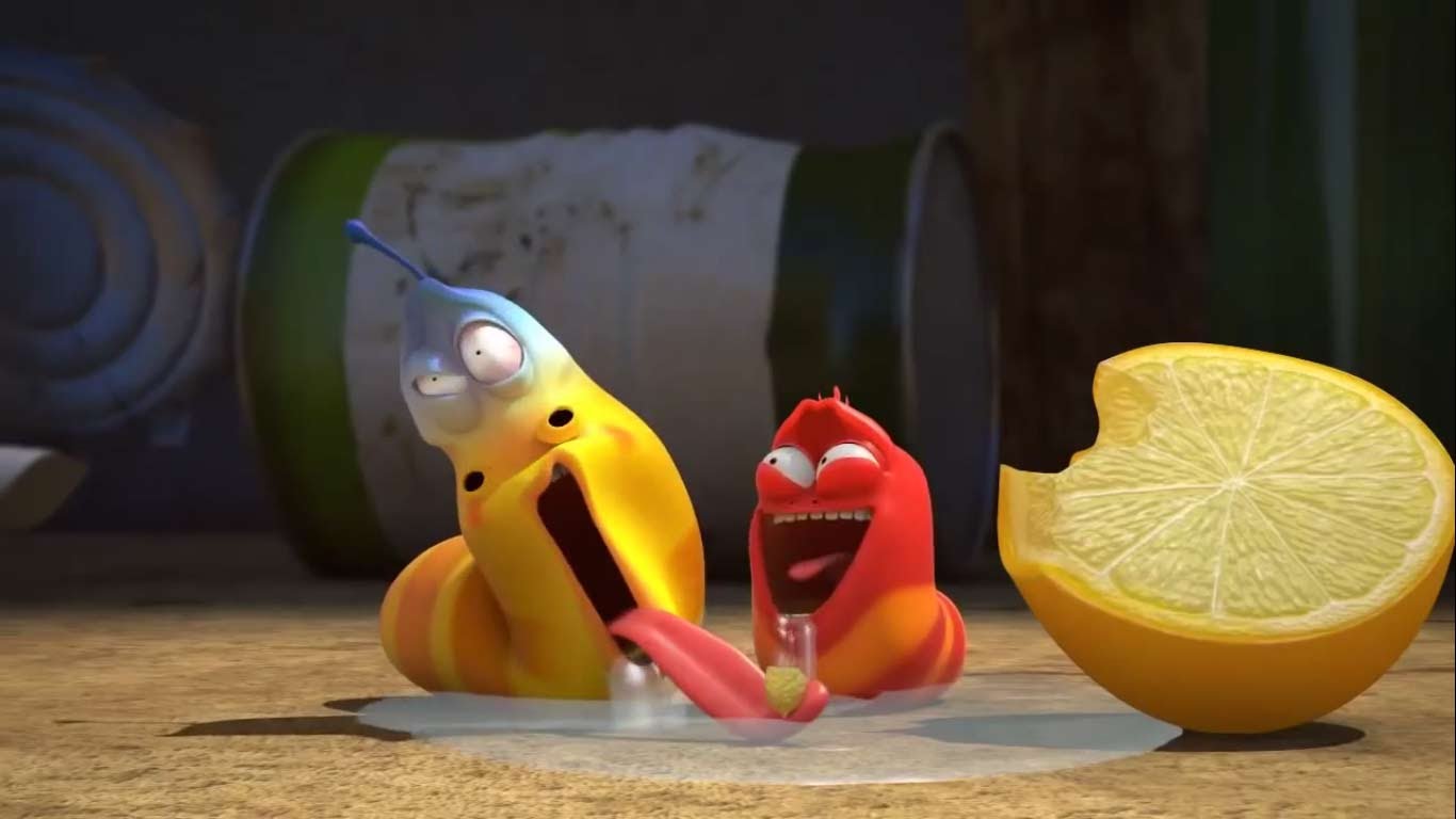 Gambar Kartun Larva Merah | Sobponsel