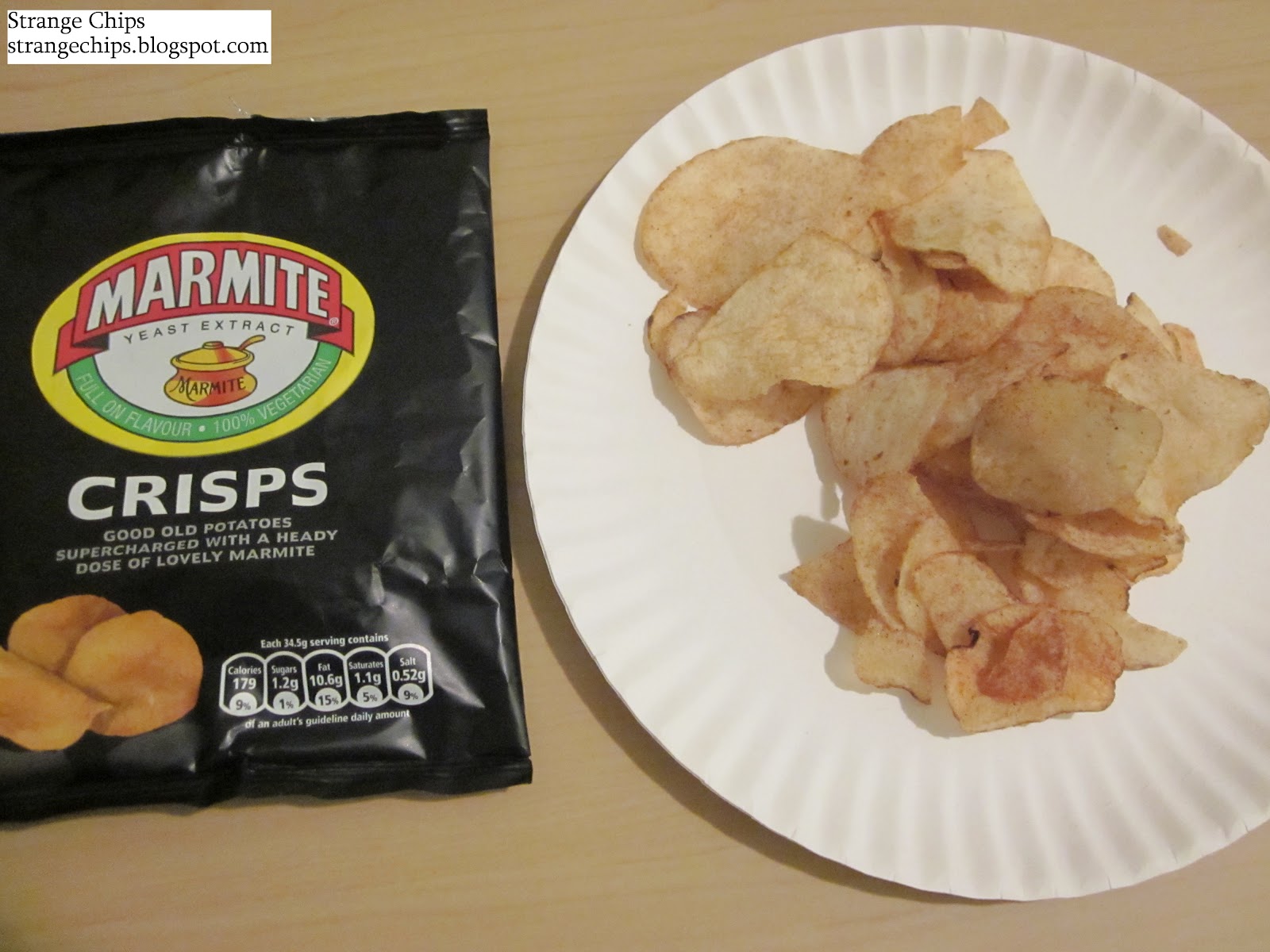 Strange Chips: Marmite Flavour Potato Crisps