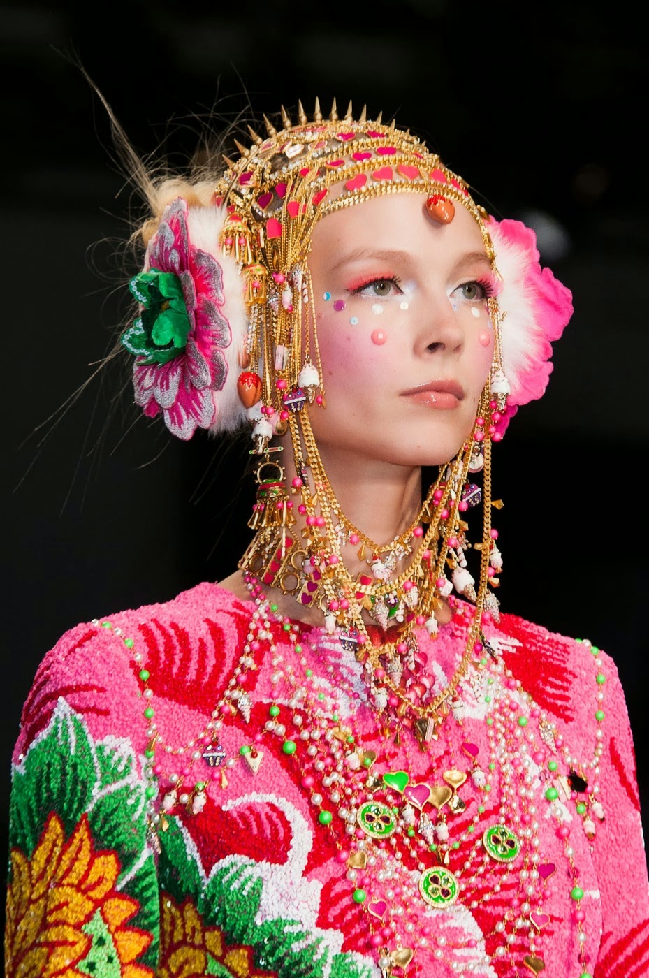 Fashion Runway Manish Arora Fashion and Makeup artist Fall 2014 Paris ...