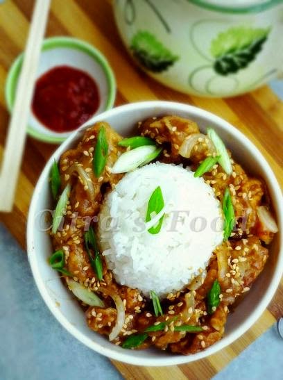 Citra's Home Diary: Crunchy Teriyaki Chicken Rice bowl / Ayam saus teriyaki