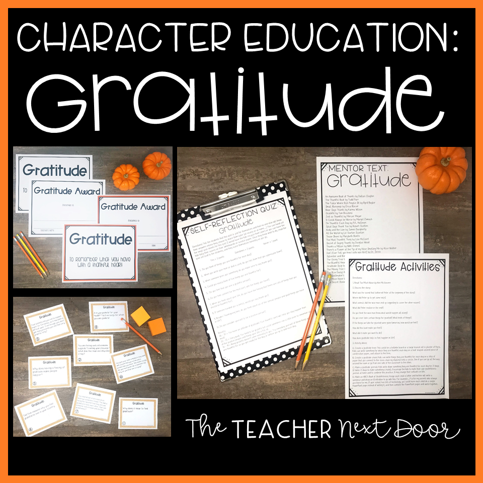 Teaching Gratitude in the Classroom | Upper Elementary Snapshots