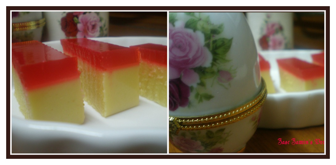 Haruman Dapur: PUDING KASTARD ROTI LAPIS AGAR AGAR