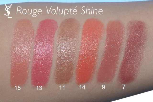 Beauty And The City: YSL - Rouge Volupté Swatches