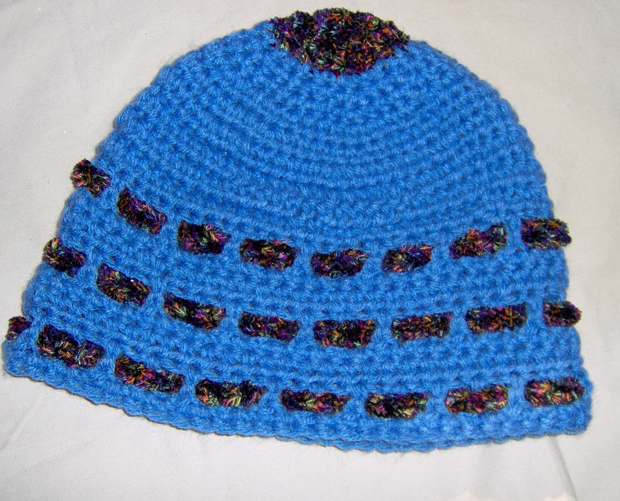 Birdies Crochet and Craft: Woven Braided Scrap Hat