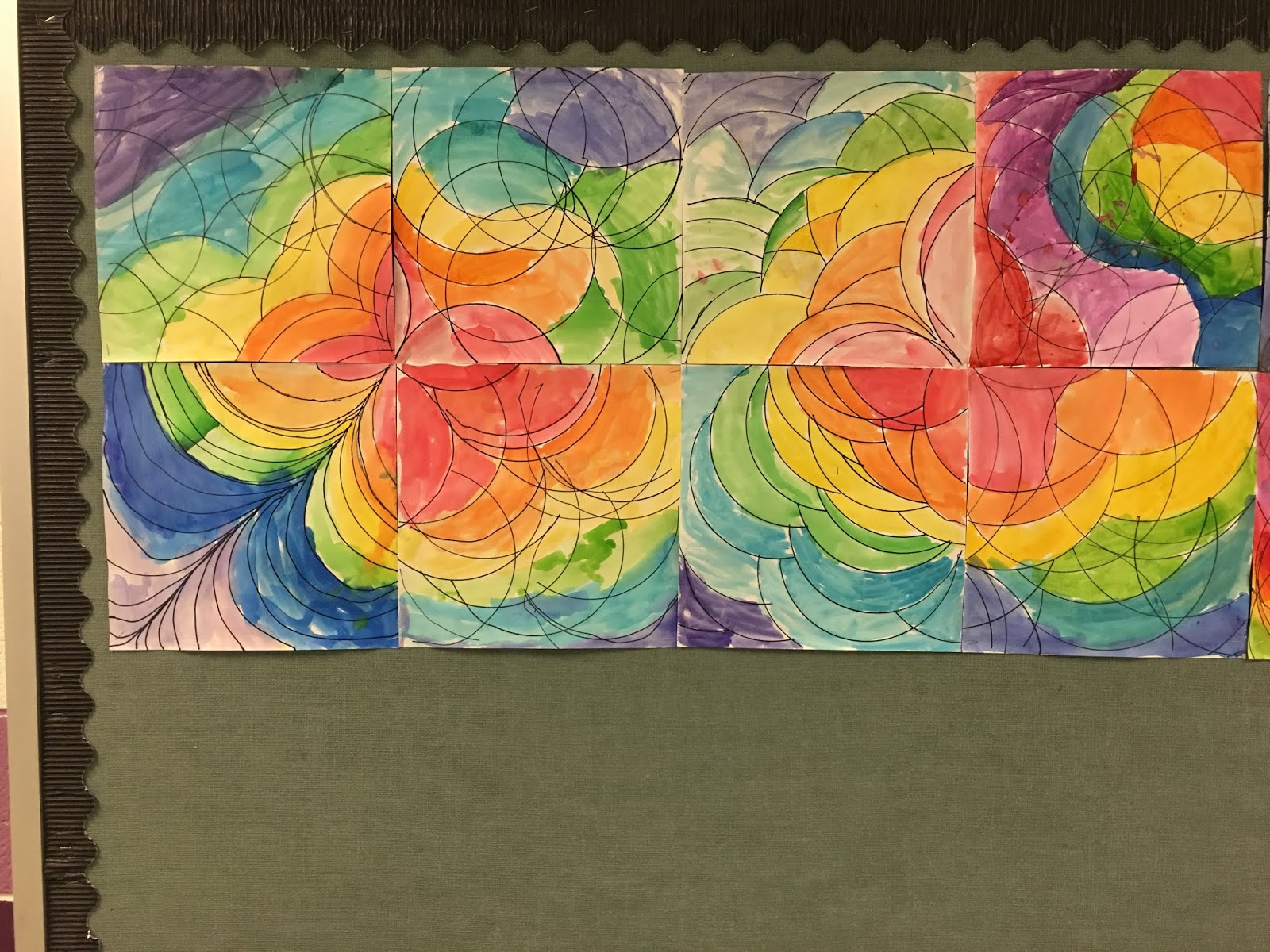 Art Room Blog: 1st Grade Color Wheels...Kind of